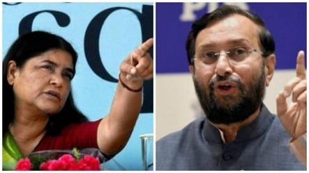 Javadekar, Menka Gandhi lock horn over killing of Neel Gaye in Bihar ...